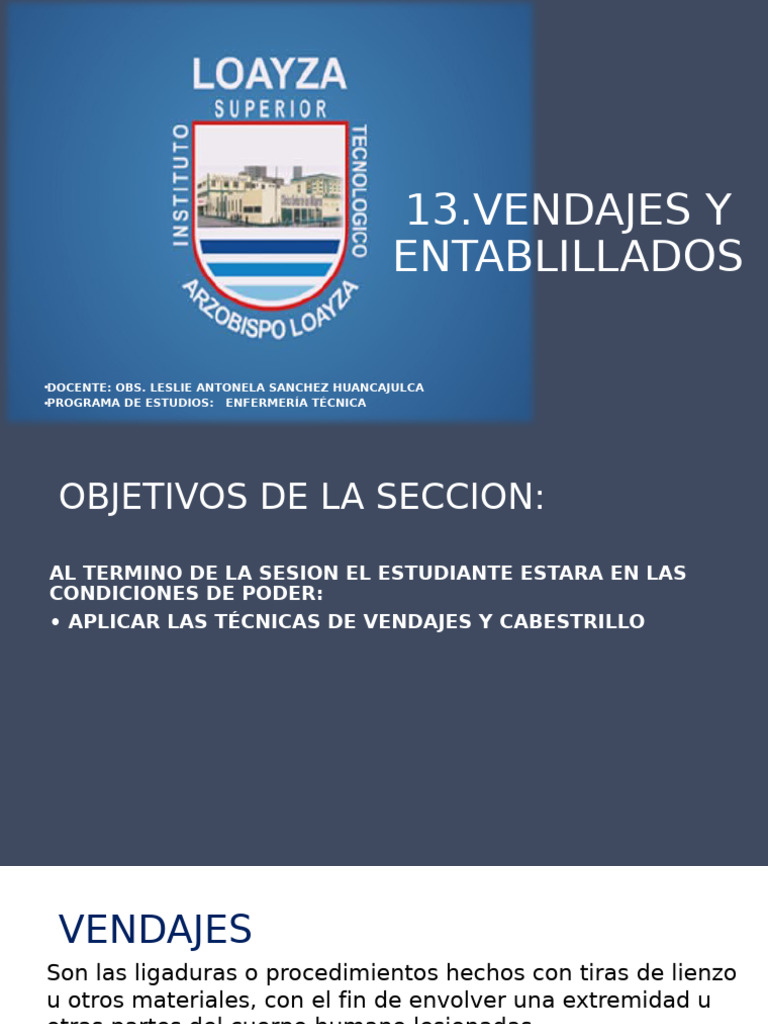 Técnicas de Vendajes en Enfermería | PDF | Enfermedades y trastornos