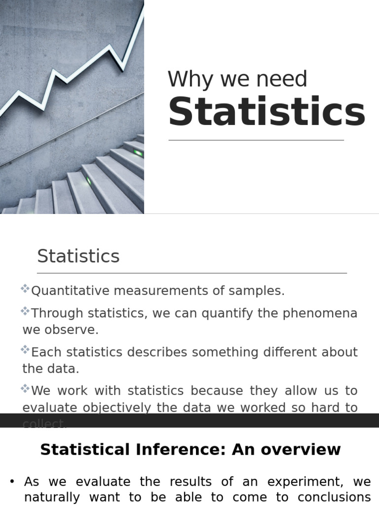 Why we need Statistics | PDF