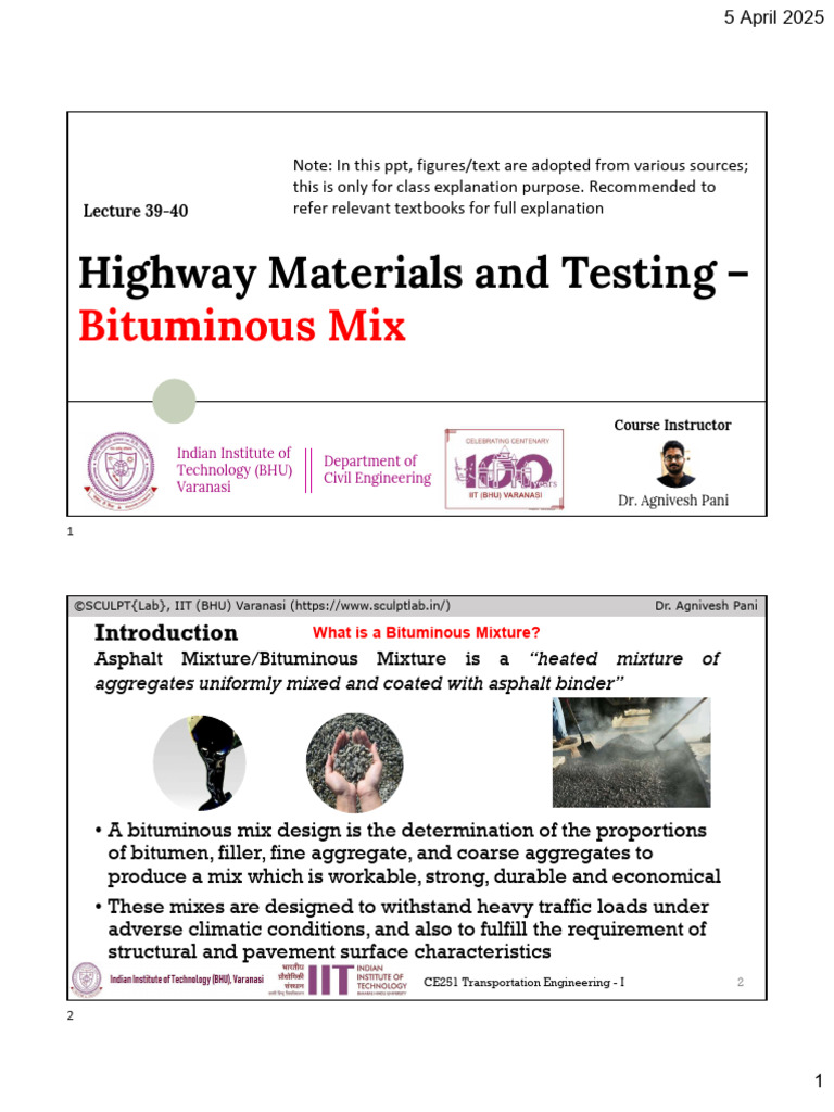 Bitumin Mix | PDF | Road Surface | Deformation (Engineering)
