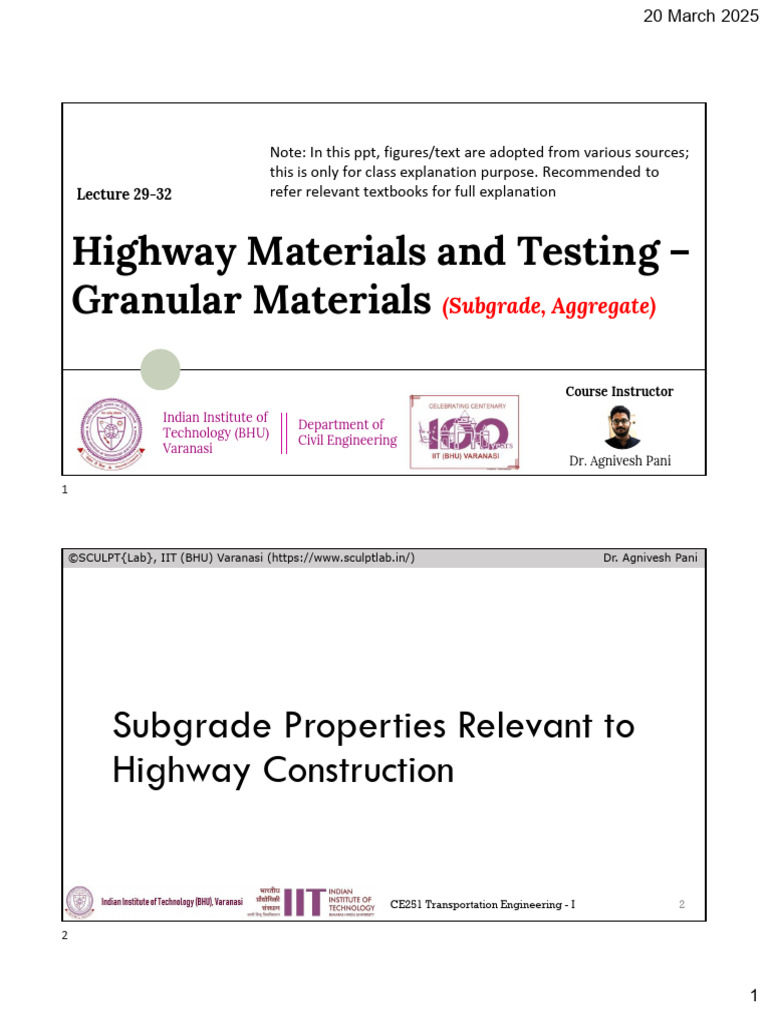 Highway Materials Testing Overview | PDF | Construction Aggregate ...