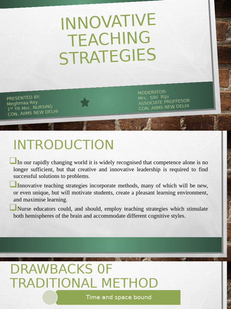 Innovative Teaching Strategies in Nursing | PDF | Simulation | Learning