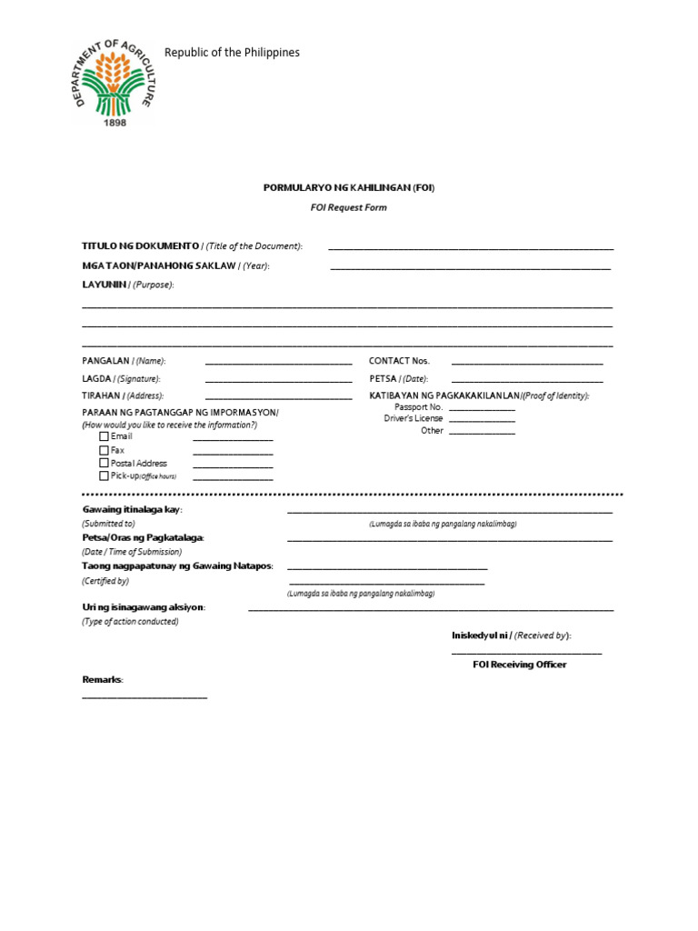 FOI Request Form | PDF