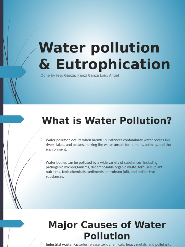 Water Pollution and Eutrophication Explained | PDF | Eutrophication ...