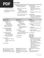 LOTRO Warden Gambit Cheat Sheet | PDF | Military Science | Leisure