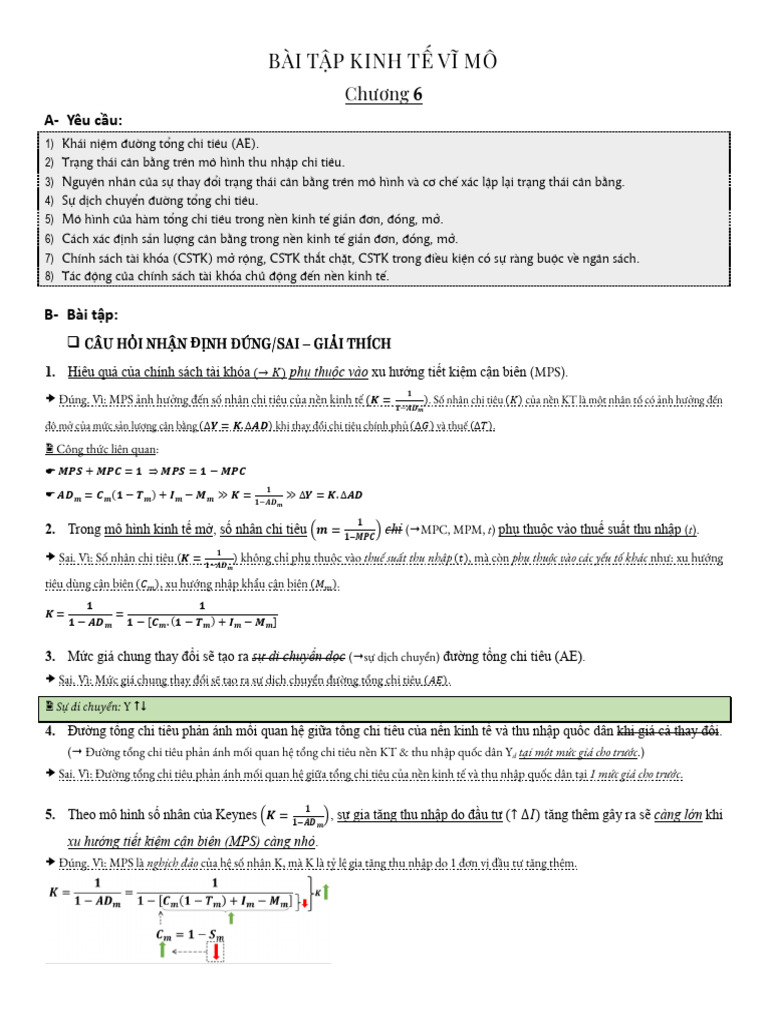 BÀI TẬP_KTVM_C6 | PDF