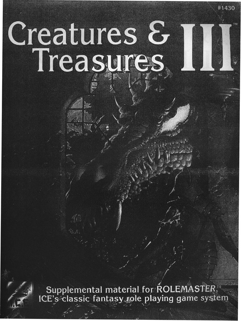 ICE #1430 - Rolemaster - Creatures & Treasures III | PDF