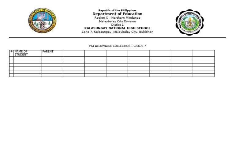 Spta Allowable Collection | PDF