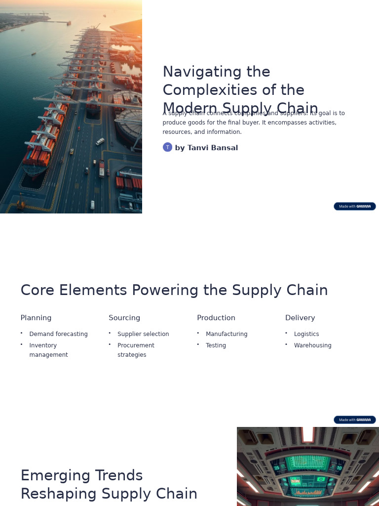 Navigating The Complexities of The Modern Supply Chain | PDF | Supply ...