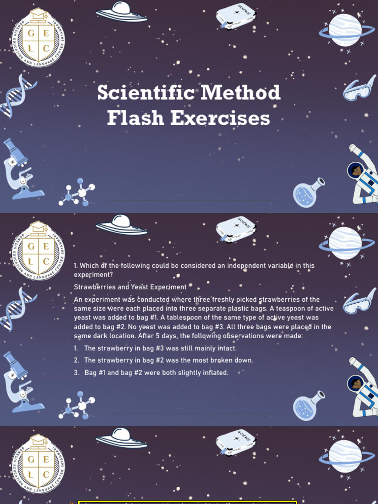 Science - Scientific Method - Exercises | PDF | Mitosis | Cell (Biology)