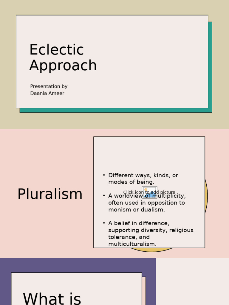 Eclectic Approach | PDF | Psychotherapy | Cognitive Behavioral Therapy
