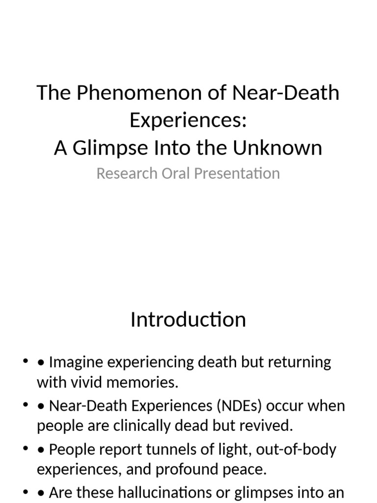 Understanding Near-Death Experiences | PDF