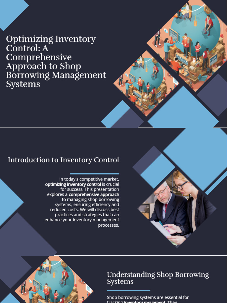 Slidesgo Optimizing Inventory Control a Comprehensive Approach to Shop Borrowing Management ...