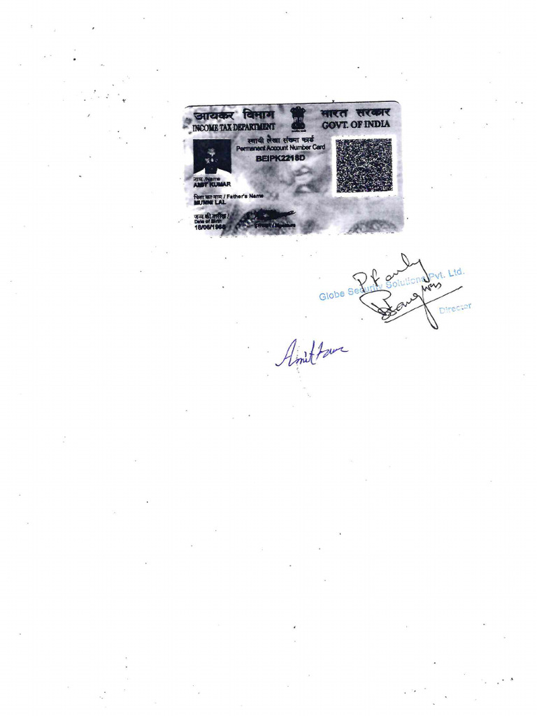 Pancard & Passport Amit | PDF
