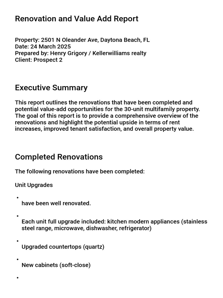 30 Unit Multifamily R:A PDF | PDF | Return On Investment