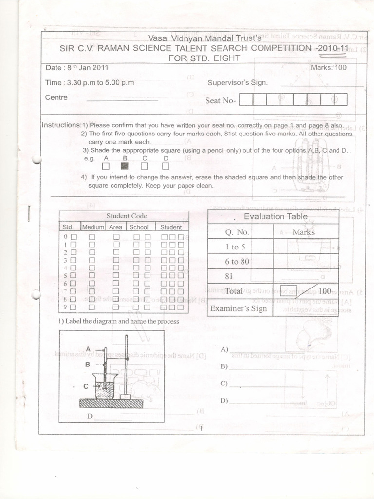 CV Raman Paper - Senior | PDF