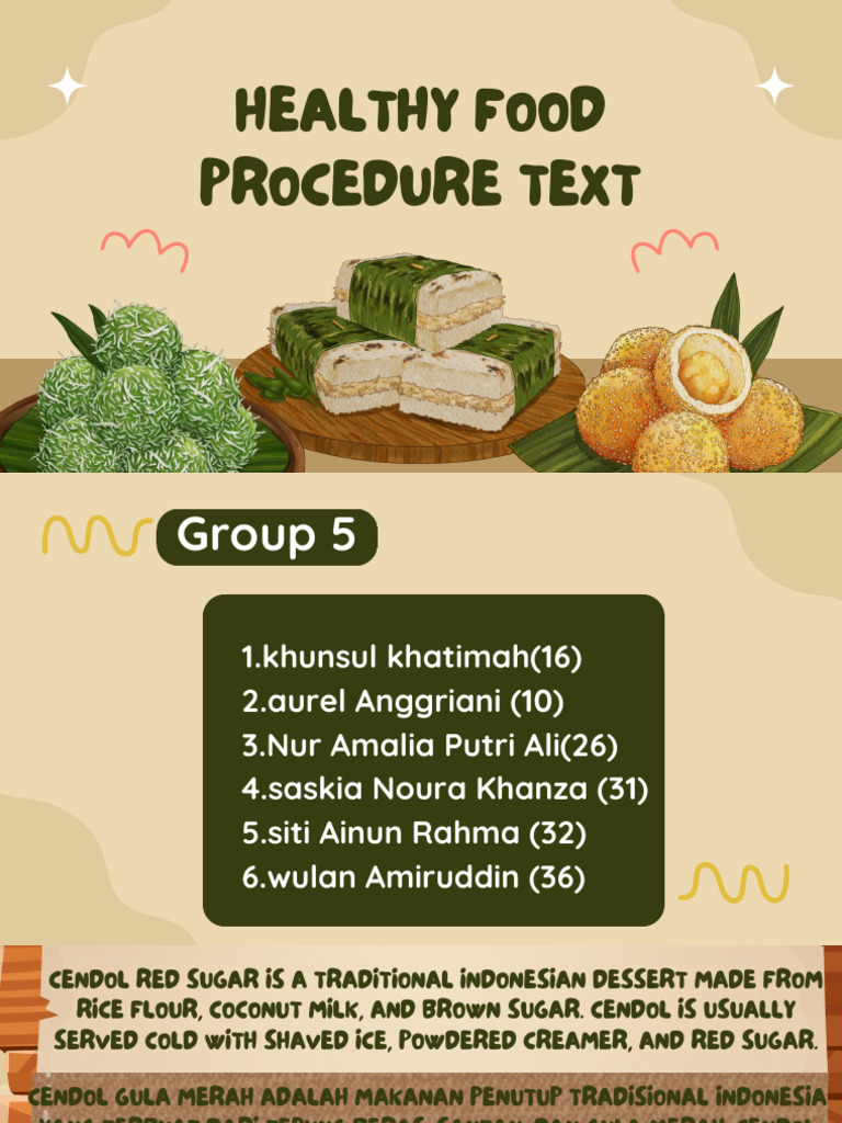 Healthy Food Procedure Text | PDF