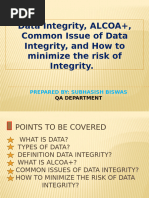 Data Integrity Principles of Alcoa+ | PDF