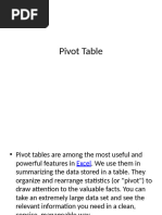 PivotTable Practice File | PDF