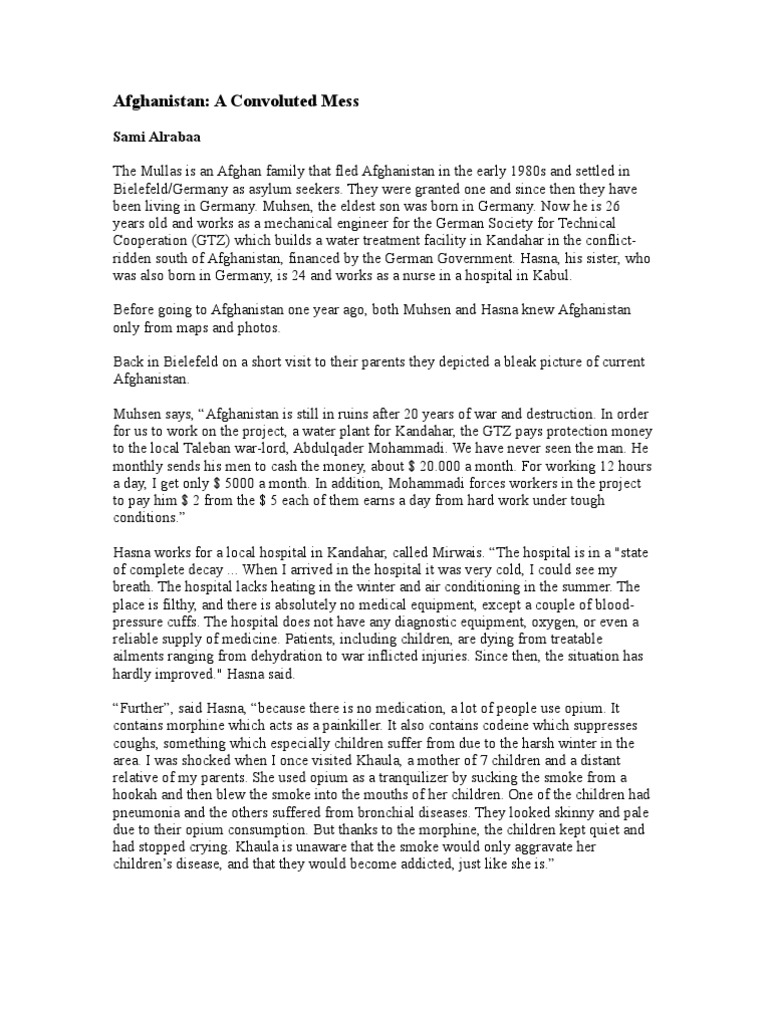 Afghanistan in A Convoluted Mess | PDF | Hamid Karzai | Afghanistan