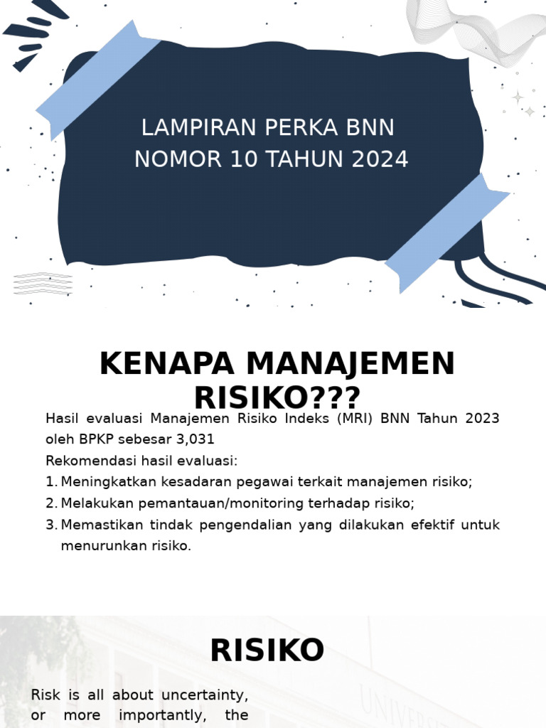 Evaluasi Manajemen Risiko Indeks BNN 2023 | PDF