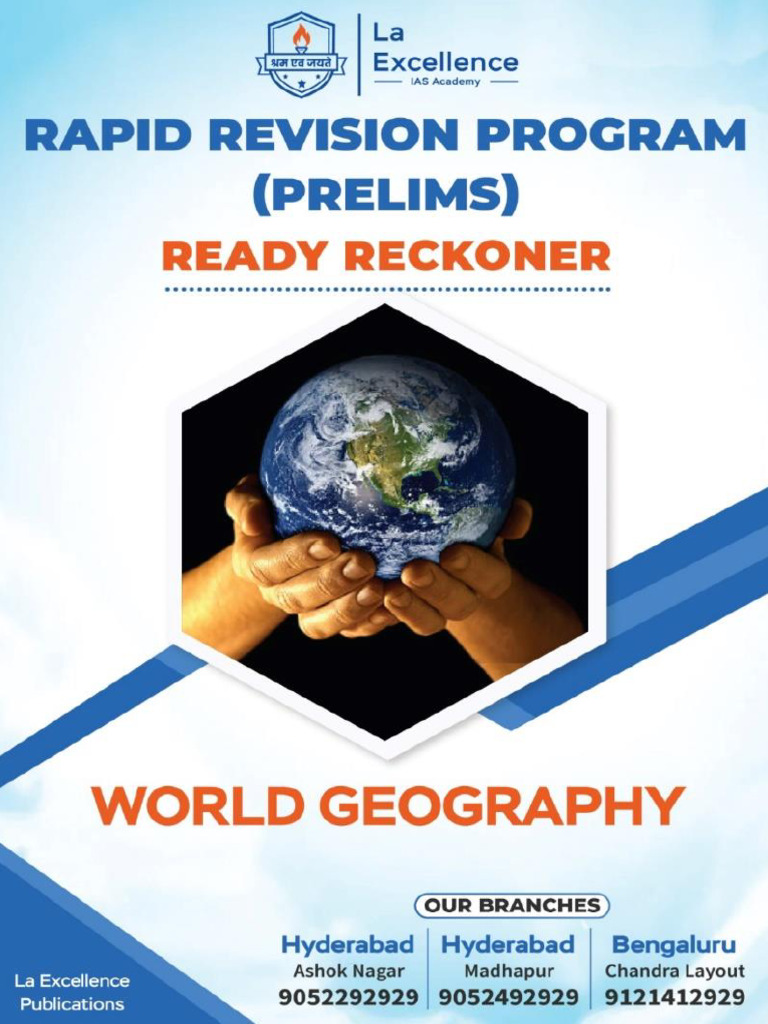 LA Excellence Geography Ready Reckoner | PDF | Shale | Petrology