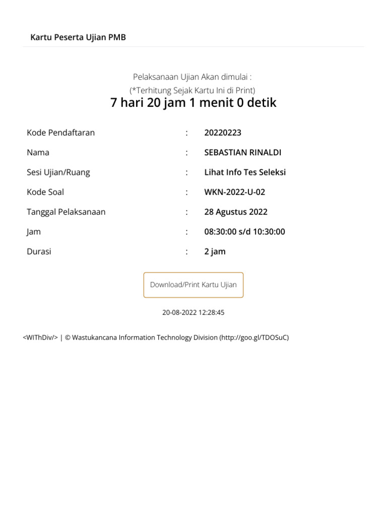 PMB Online - STT Wastukancana Purwakarta | PDF