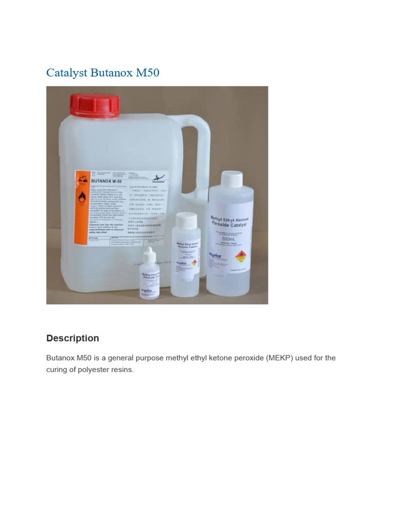 Catalyst Butanox M50 | PDF