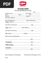 Duty Resumption - FORM | PDF