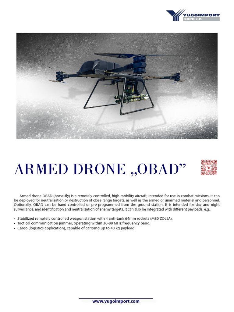 OBAD Armed Drone Specifications | PDF