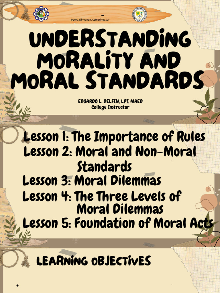 Understanding Morality and Moral Standards | PDF | Morality | Applied Philosophy