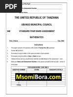 Mathematics STD 4 | PDF | Mathematics | Arithmetic