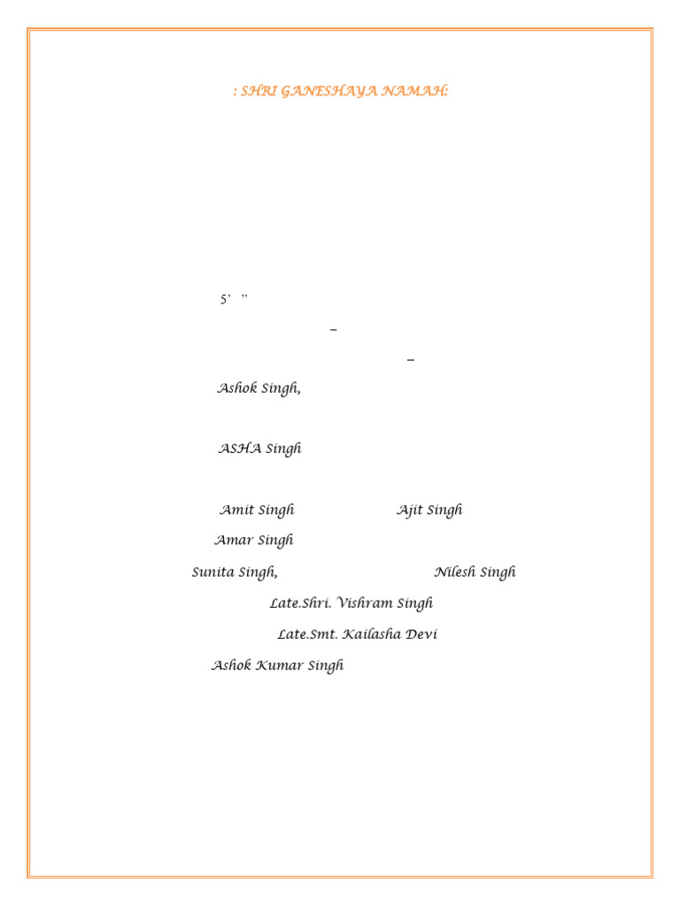 Biodata_Ajay_Singh-FOR MARIGE-1 | PDF