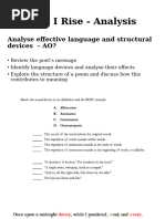 "Still I Rise" Analysis | PDF