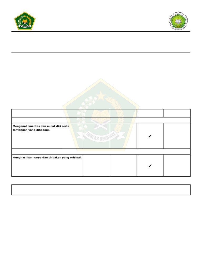 Rapor p5ra Vi.b_muhamad Azkha Saputra_3123729800 | PDF