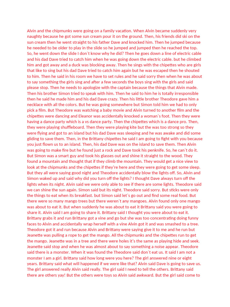 Alvin and The Chipmunks | PDF