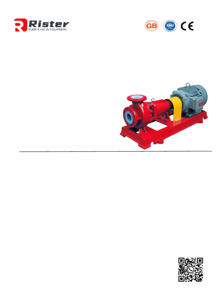 Advanced IHF Fluorine Centrifugal Pumps | PDF | Pump | Valve