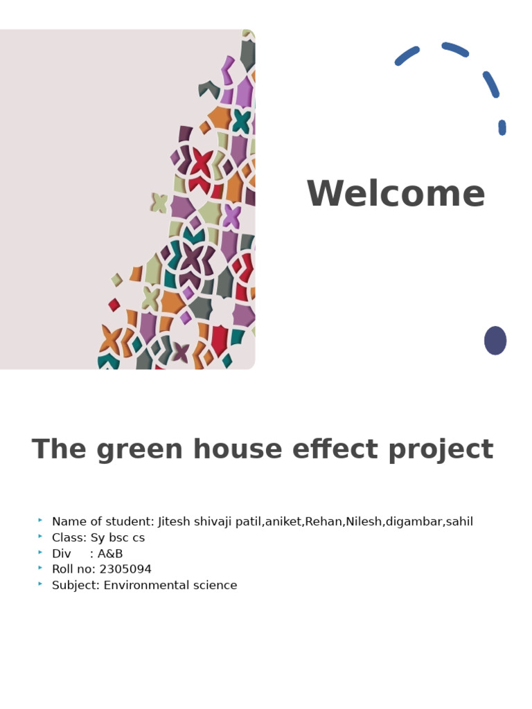 The Green House Effect Projects | PDF | Climate Change | Greenhouse Gas