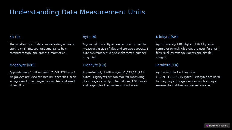 Understanding Megabytes and Data Sizes | PDF