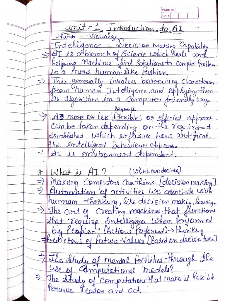 Tushar AI Notes | PDF