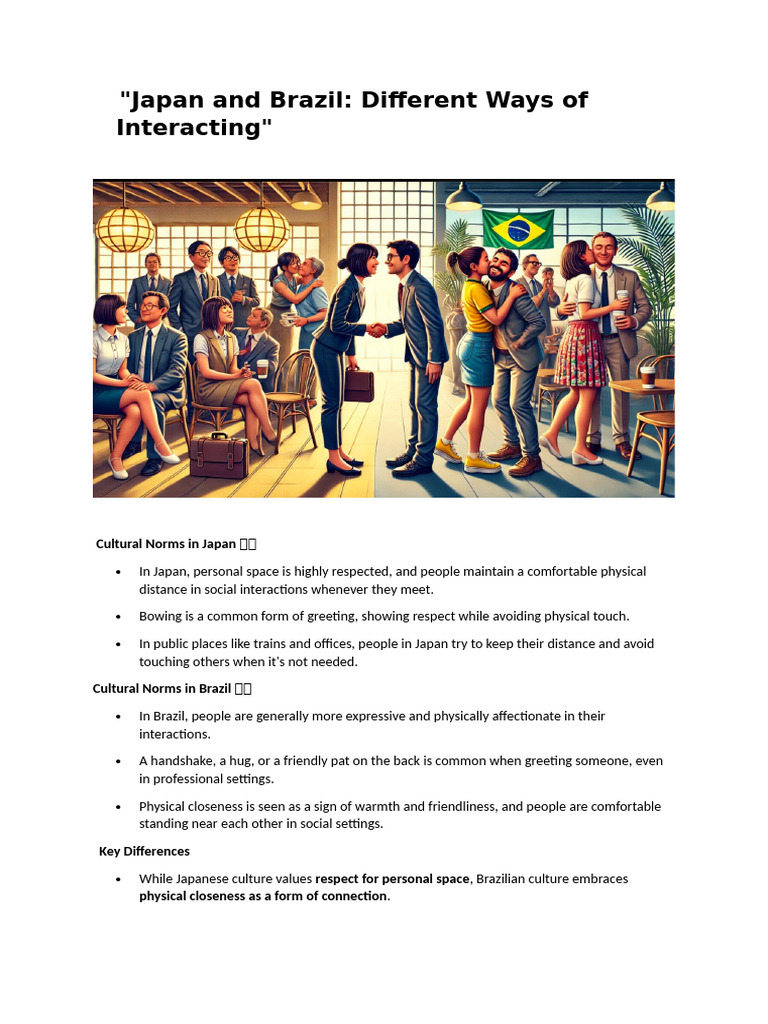 Japan-Brazil Interaction Norms | PDF