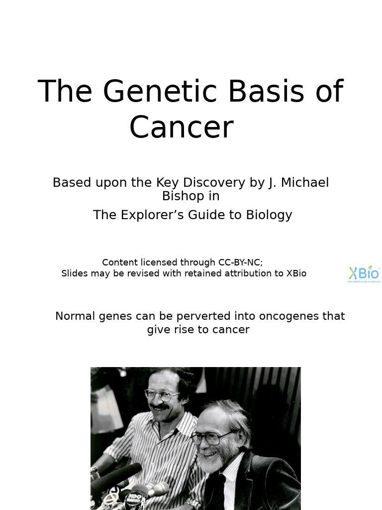 XBio Bishop The Genetic Basis of Cancer Slides Powerpoint | PDF ...