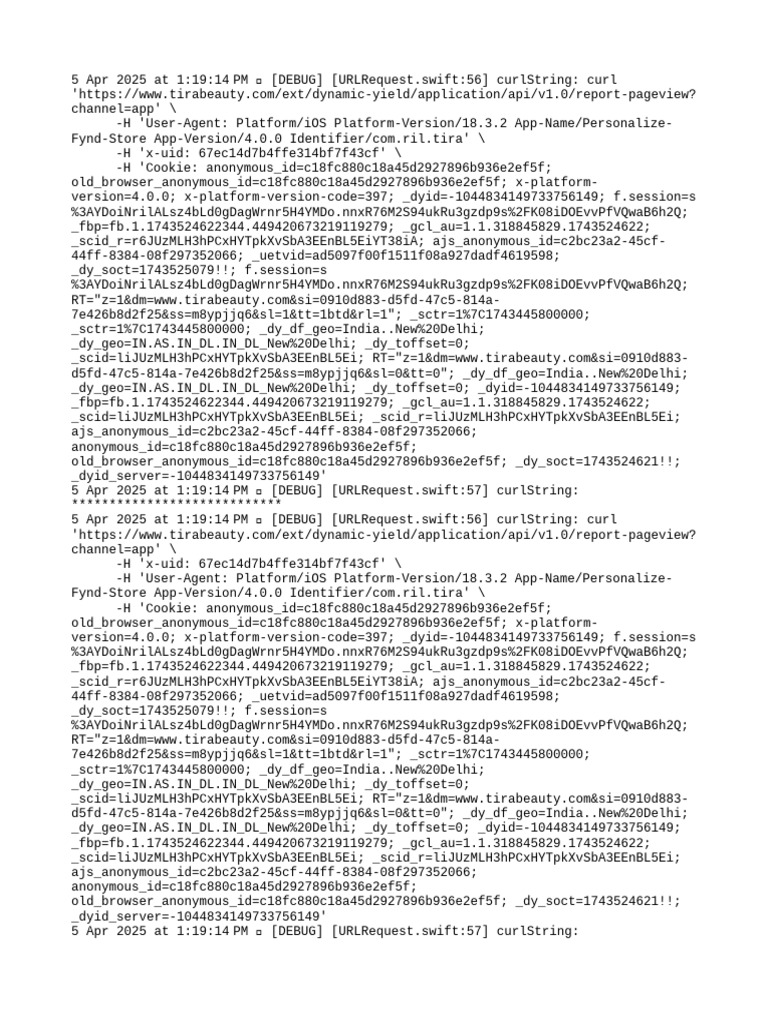 Logout Issue Logs2025-04-05 | PDF | Software