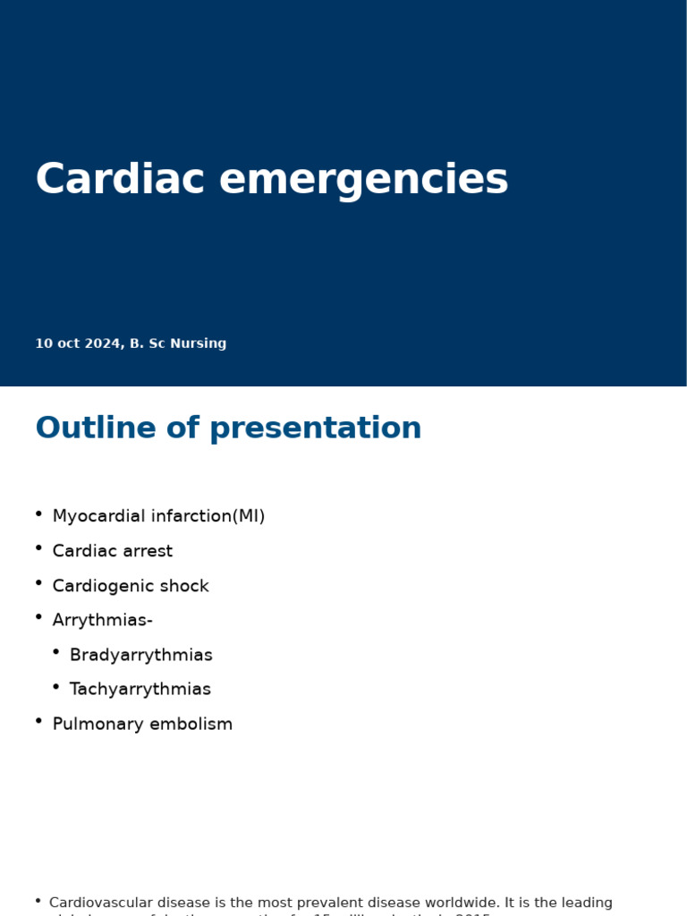 Cardiac Emergencies: NSTE-ACS Overview | PDF | Myocardial Infarction ...