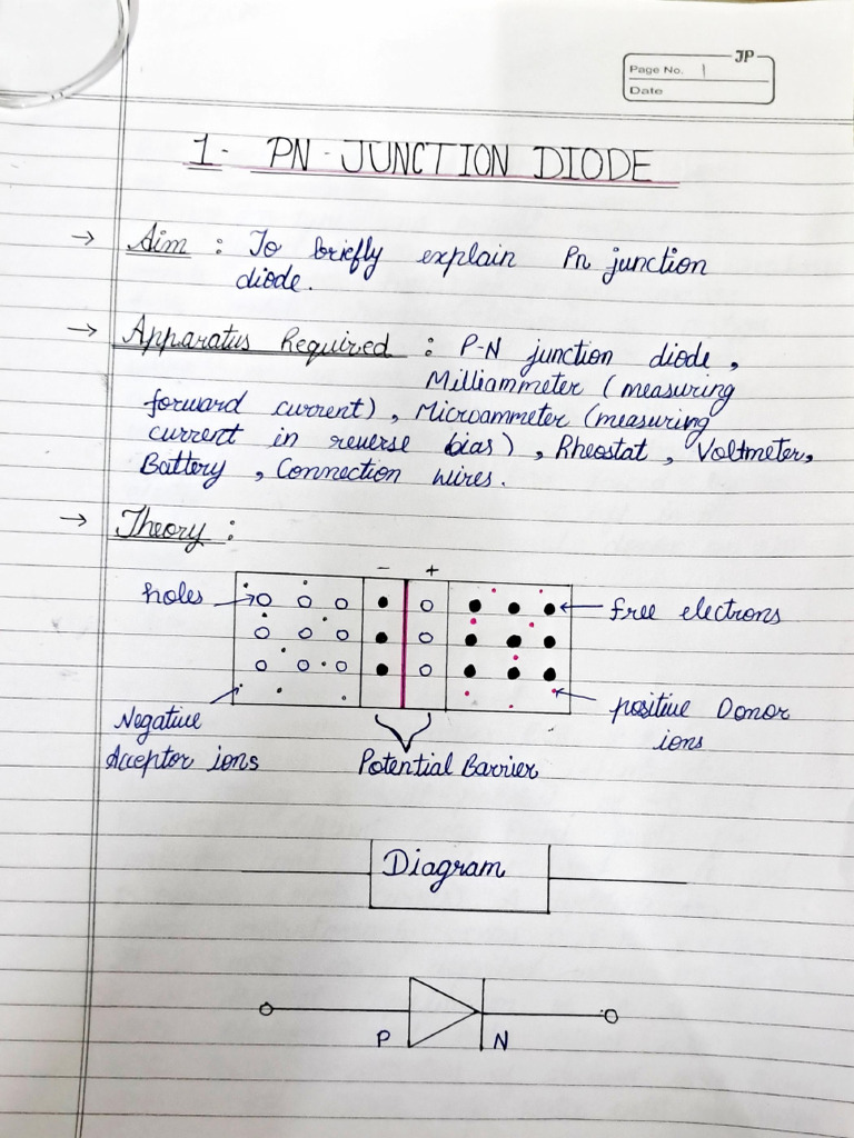 P N Junction Diode Overview Pdf Electronic Engineering Electrical