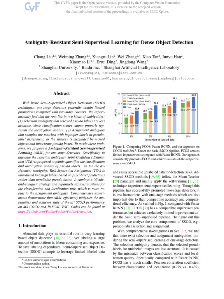 Liu Ambiguity-Resistant Semi-Supervised Learning For Dense Object Detection CVPR 2023 Paper ...