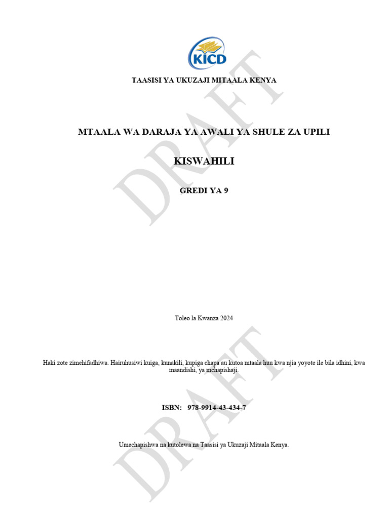 Grade.9.Kiswahili | PDF