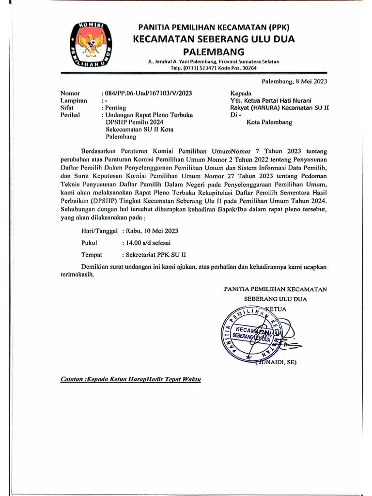 KETUA PARTAI HANURA | PDF