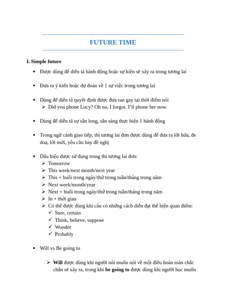 Future Time | PDF