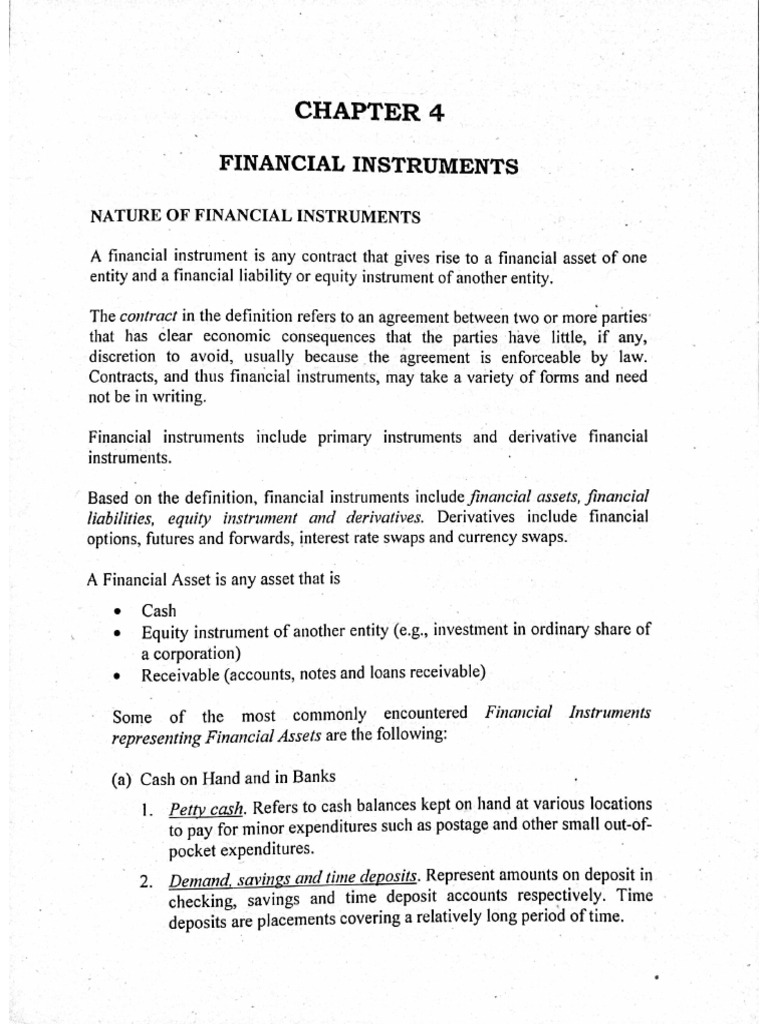 Finman2.4 Financial Instruments | PDF