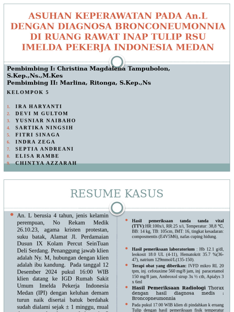 PPT KEL 5 ANAK BRONCONEUMONIA (1) | PDF